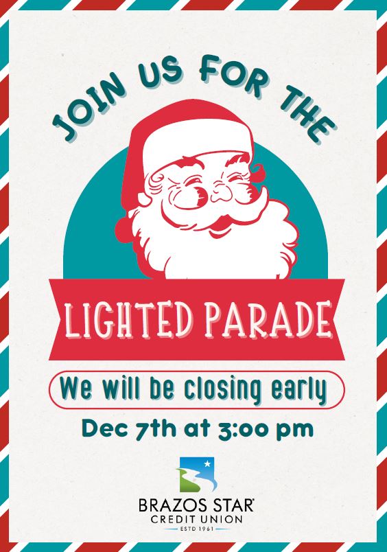lighted-parade - Brazos Star Credit Union